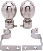 Buy Grownix Iron Silver Rod Rail Bracket Online at Best Prices in India ...