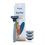 Buy Hyuman Grooming Surfer Shaving Razor with 4 Cartridge Pack| 3-Blade ...