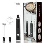 Buy Fredene Plastic 3 Speed 2 in 1 USB Rechargeable Electric Handheld Milk Frother with 2 ...