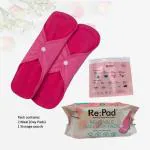 Buy Re:pad Reusable Sanitary Pads for Women - Pack of 2 (2 Maxi Pink ...