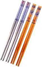 Buy RED ALIENS Eating Bamboo, Stainless Steel Japanese, Korean ...