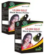 Buy LILIAN GOLD 100% Pure Natural Black Henna Powder for Hair ...