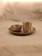 Buy Krishay Store Bronze Kansa Dinner Thali Set Bhog Thali 5 Inch ...