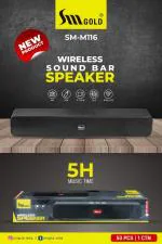 Buy SM Gold Wireless Speaker 10W, 5.0 Tf Card Aux in Built Fm USB ...