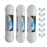 Buy BIOWAY Inline Sediment + Pre Carbon + Post carbon Filter with 6 ...