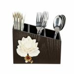 Buy COCKTAIL Wooden MDF Slope Spoon Stand, Cutlery Holder, Spoon Holder ...