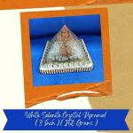 Buy VSP VASTU SAMADHAN - 124 WHITE SELENITE CRYSTAL PYRAMID For Reiki ...