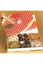 Buy Jus' Trufs Brocade Box With Truffles and Dry Fruits (480g, Pack of ...