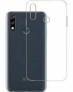 Buy A ACCESSORIES KART LG W30 Transparent Silicon Back Cover with Kick ...