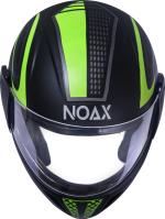 Buy Noax Green And Black Full Face Size Motorbike Helmet Pvc Size M Online at Best Prices in ...