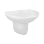 Buy PARRYWARE CASA Series Half Pedestal WASH BASIN (White) With Faucet ...