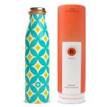 Buy Eb-Everything Beautiful Copper Aqua Batik Geometric Water Bottle ...