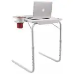 Buy Honeysha Laptop Table Mate workspace Bed Table Matte Finish Plastic ...