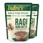 Buy INDIRA FOODS Ragi Huri Hittu - Teens & Kids Special, Popped Ragi Flour with Cashew Nuts ...