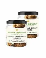 Buy Mamus Infusion Almond Cashewnut Cookies Vegeterian 250 g (Pack of 2 ...