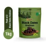 Buy Molsi's 1kg Arabian Black Dates (500gX2) Online at Best Prices in ...
