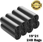 Buy ALXIND B_19X21 BLACK 08 ROLL Medium 13 L Garbage Bag (240Bag ...