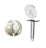 Buy FIRST FRONT Aluminium Gujiya Mould With Stainless Steel SS Pizza ...