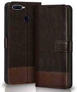 Buy AmericHome Oppo F9 Pro, Model CPH1823 Coffee Brown Rubber, Cloth ...