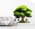 Buy ARASAN GRAPHICS Green Tree Wall Sticker - PVC Vinyl Online at Best ...