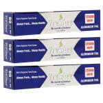 Buy Freshee Pack of 3 x 75 Meters Aluminium Silver Foil Roll ...