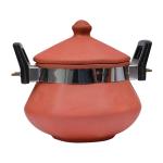 Buy CLAYWALA - Clay Pahal Handi with Mitti lid and Handle/ Donga set ...