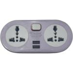 Buy Akshita Trading 2 Way Power Socket and USB Charger Purple Extension ...