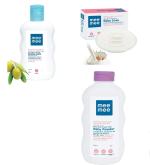 Buy Mee Mee Gentle Baby Bubble Bath 200ml & Baby Powder 200g & Baby Soap 75g - Combo of 3 Item ...