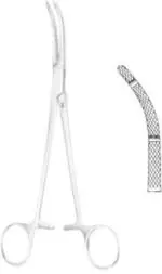 Buy Alis Silver Stainless Steel 20.5Cm 8 Inch Hysterectomy Clamps Heaney Mod. Curved Al Gen 155 ...