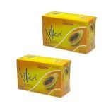 Buy Queue Silka Papaya whitening Herbal soap pack of 2 Online at Best Prices in India - JioMart.