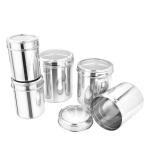 Buy Springway Round Stainless Steel Ubha Dabba (Set of 5) Online at ...