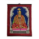 Buy VARUNAVI Handloom Goddess Tulja Bhavani MATA Cotton Wall Hanging ...