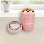 Buy Dine Time Lunch Box 2 Compartment Round, Pink, 1Pc Online at Best ...
