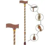 Buy Paxmax Brown Carving Style Design Imported Walking Stick L Type ...