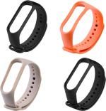 Buy Microcart Silicone Black, Pink, Orange Smart Band Strap For Mi Band ...