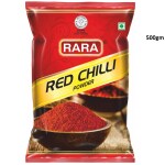 Buy RARA Red Chilli Powder Mirchi powder (500gm,Pack of 1) Online at ...