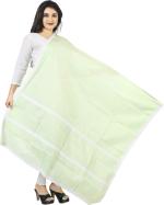 Buy Tutli Putli Women Light Green Self Design Pure Cotton Dupatta ...