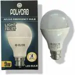 Buy POLYCAB Aelius LED Emergency Bulb 9W Cool Day Light White Pack of 1 ...