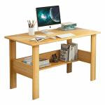 Buy Lakdi Engineered Wood Computer Desk with One Tier Shelves Laptop ...