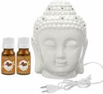 Buy PeepalComm Ceramic Electric Buddha Aroma Diffuser Night Lamp With 2 sandlewood Oil Aroma Oil ...