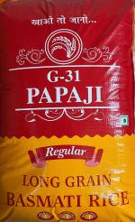 Buy G - 31 PAPA JI Regular Rice 30 KG Online at Best Prices in India ...