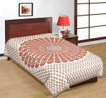 Buy Batham HandloomRedCottonSingleBedsheet Online at Best Prices in ...