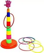 Buy Ample Wings Plastic Ring Toss Quoits Hoopla Throw Game Toy Suitable for Kids Above 5 Years ...