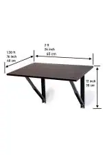 Buy Davenport Foldable Table for Laptop/Study/Dining/Microwave/Storage ...