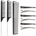 Buy Xester Black Barber Styling Combs Hairdressing Comb Wide And Fine ...
