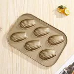 Buy Zollyss Shell Stainless Steel Muffin & Cupcake Moulds 6 Cups Online ...