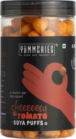 Buy Yummchies Cheesy Tomato Soya Puffs Jar | With Tangy Tomato & Cheesy ...