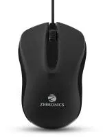 Buy ZEBRONICS ZEB USB WIRED WING MOUSE 3 BUTTON SOFT CLICKS Wired Laser ...
