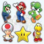 Buy Tiki Times Super Mario Cutouts 6pk for Boys and Girls Birthday ...
