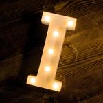 Buy Satyam Kraft White Marquee Alphabet Shaped Led Light For Home ...